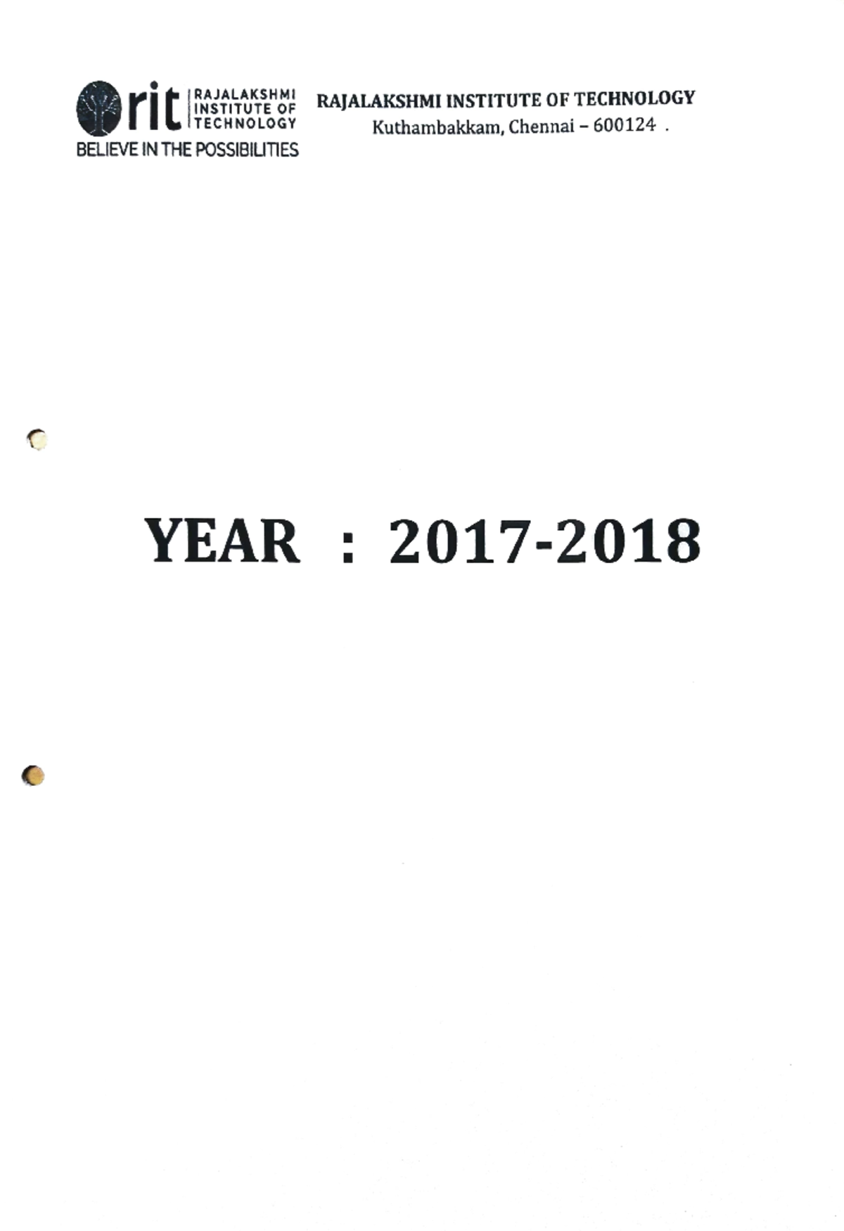 3.1.1 - (2017-2018 ) - naac - RAJALAKSHMI INSTITUTE OF TECHNOLOGY ...