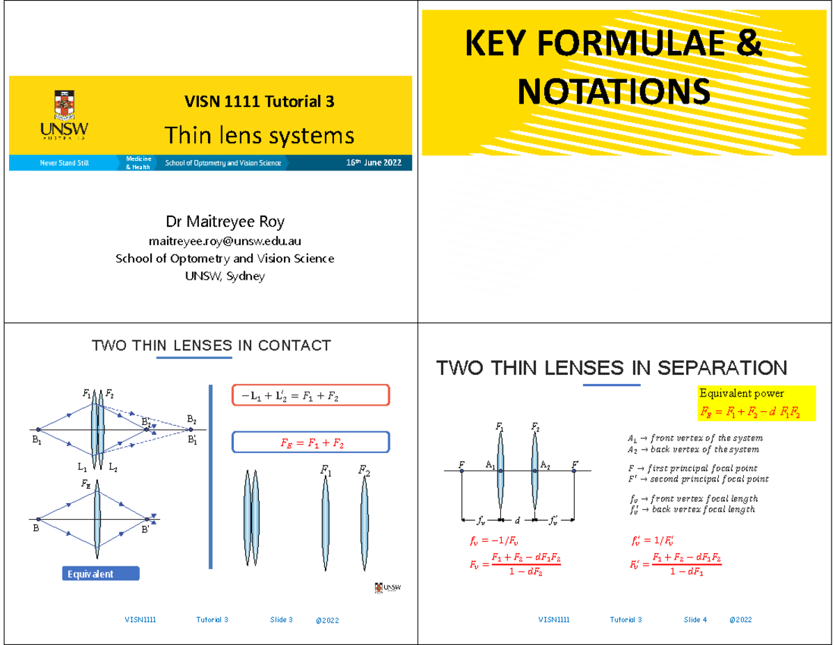 VISN 1111 tutorial 3 Solutions MRoy 2022 - Medicine & Health VISN 1111 ...