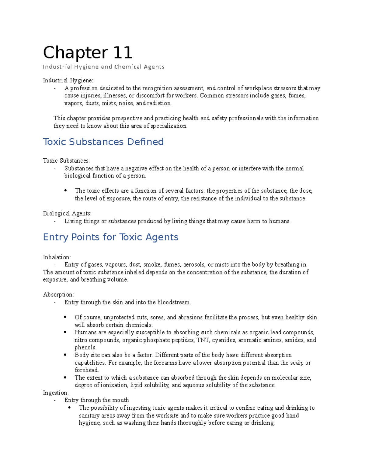 3353 Chapter 11 - Lecture notes 11 - BUSN 3353 - Douglascollege - Studocu