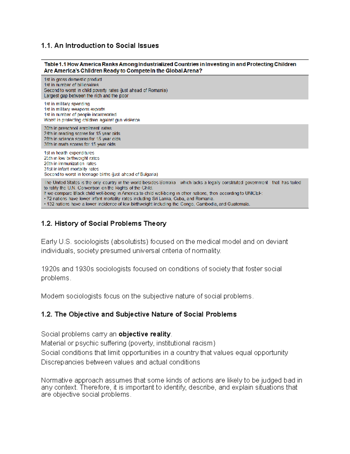 Intro to Social Issues - An Introduction to Social Issues History of ...