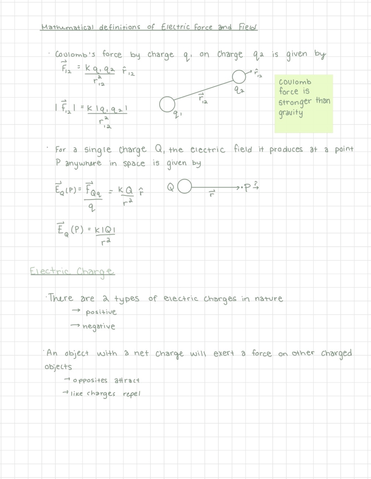 Physics electric charge notes - Physics 1302A/B - Studocu