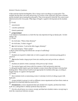 Module 1 Notebook - Updated - - Studocu