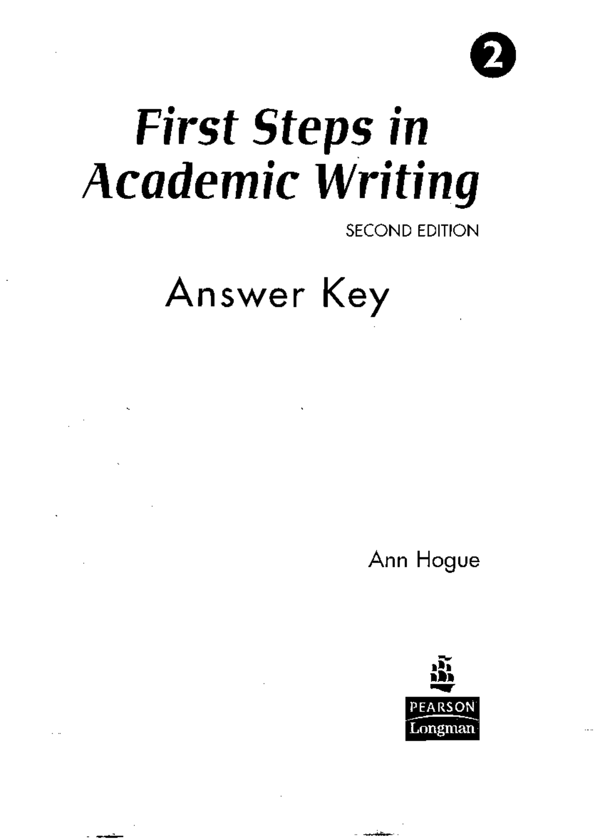 First step in Academic Writing - First Steps in Academic Writing SECOND ...