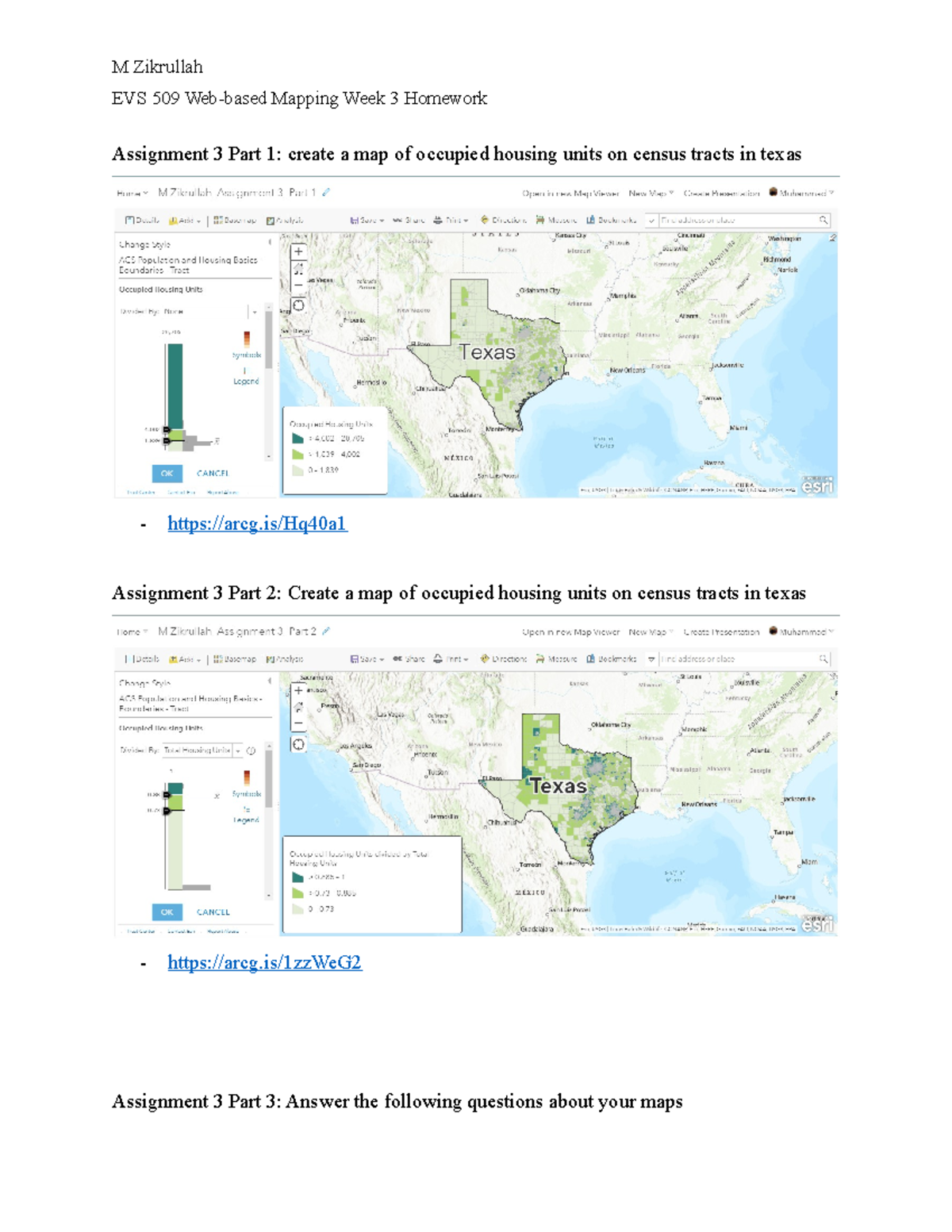 The answer for Assignment 3: Map design - M Zikrullah EVS 509 Web-based Mapping Week 3 Homework ...