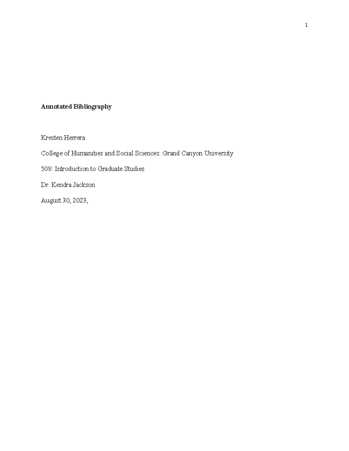 APA 7th annotated bibliography - Annotated Bibliography Kresten Herrera ...