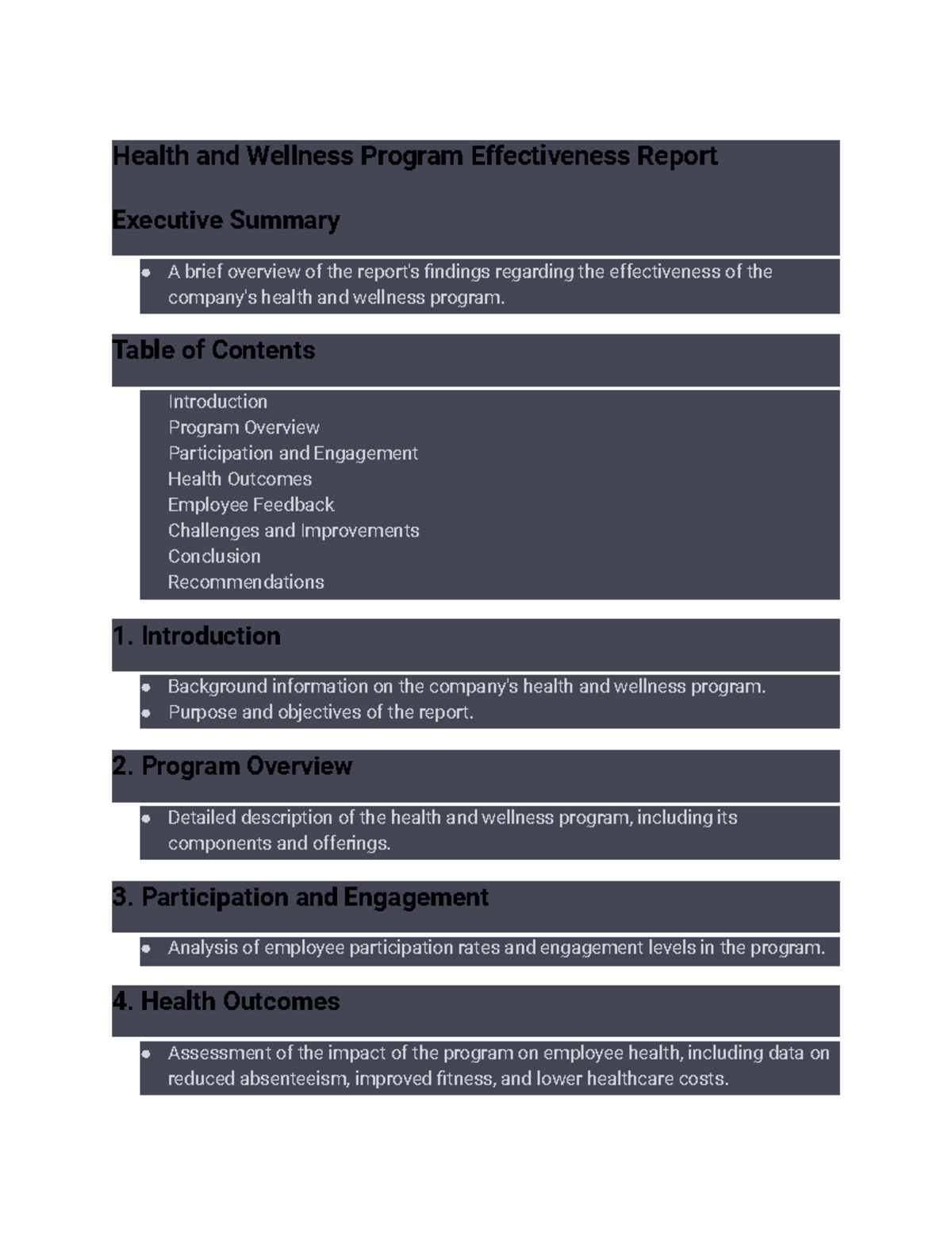 ECN 104 - Report 3 - Health and Wellness Program Effectiveness Report ...