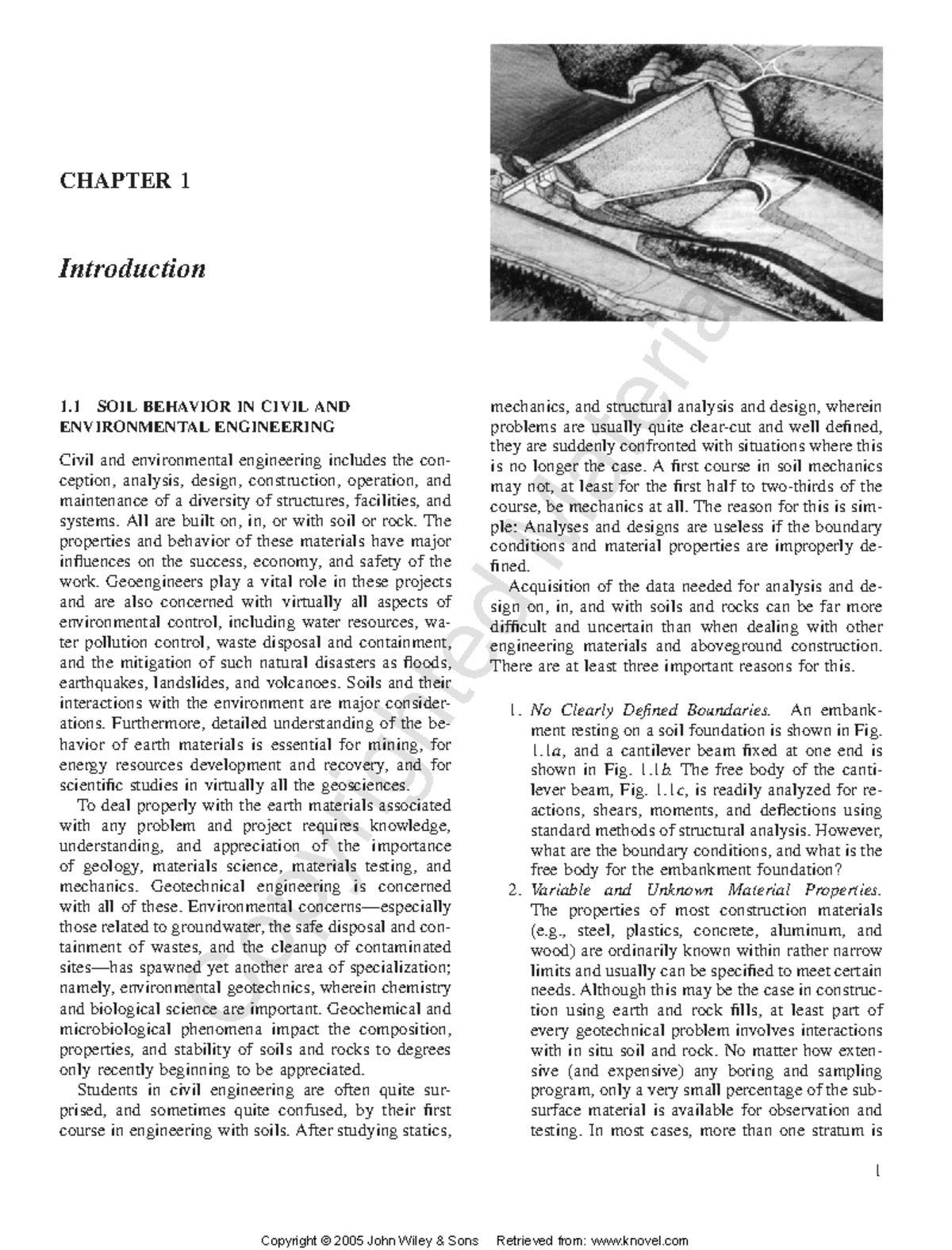 63027 01 - ASDFSF - 1 CHAPTER 1 Introduction 1 SOIL BEHAVIOR IN CIVIL ...
