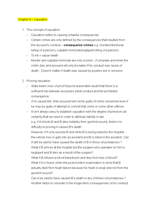 Criminal Law - Chapter 3 Unlawful Conduct - Criminal Law – Chapter 3 ...