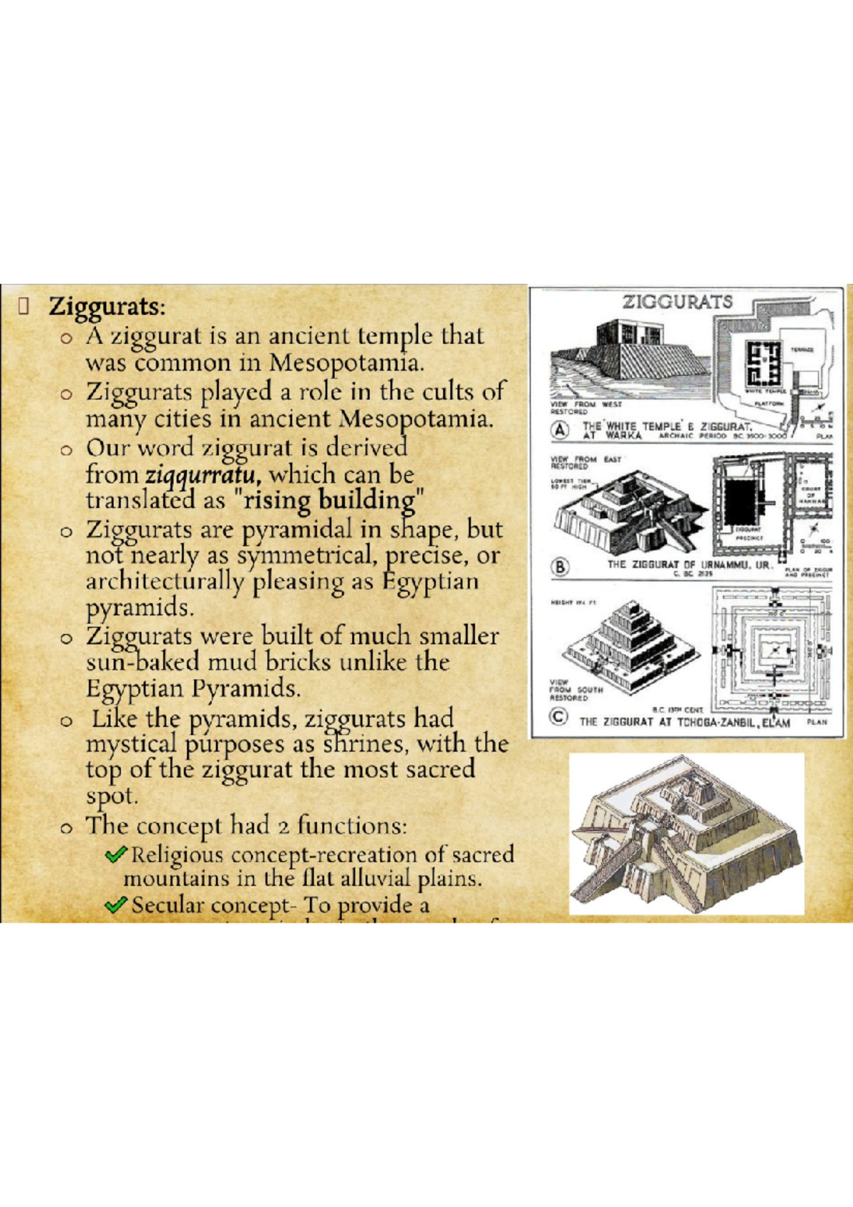 Ziggurat - History Of Architecture I And II - Studocu