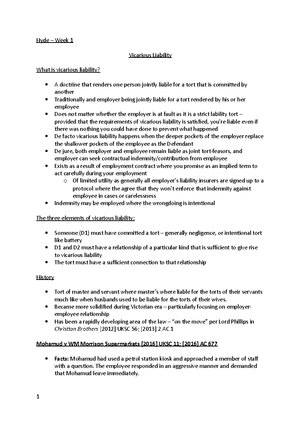 LW1150 Law of Tort Tutorial 3 Question - TUTORIAL 3 FORMATIVE QUESTION ...