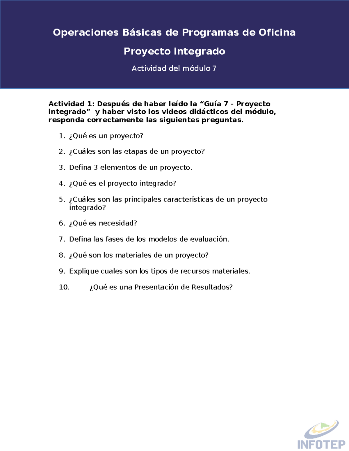 Actividad modulo 7 - HILO - Operaciones Básicas de Programas de Oficina ...