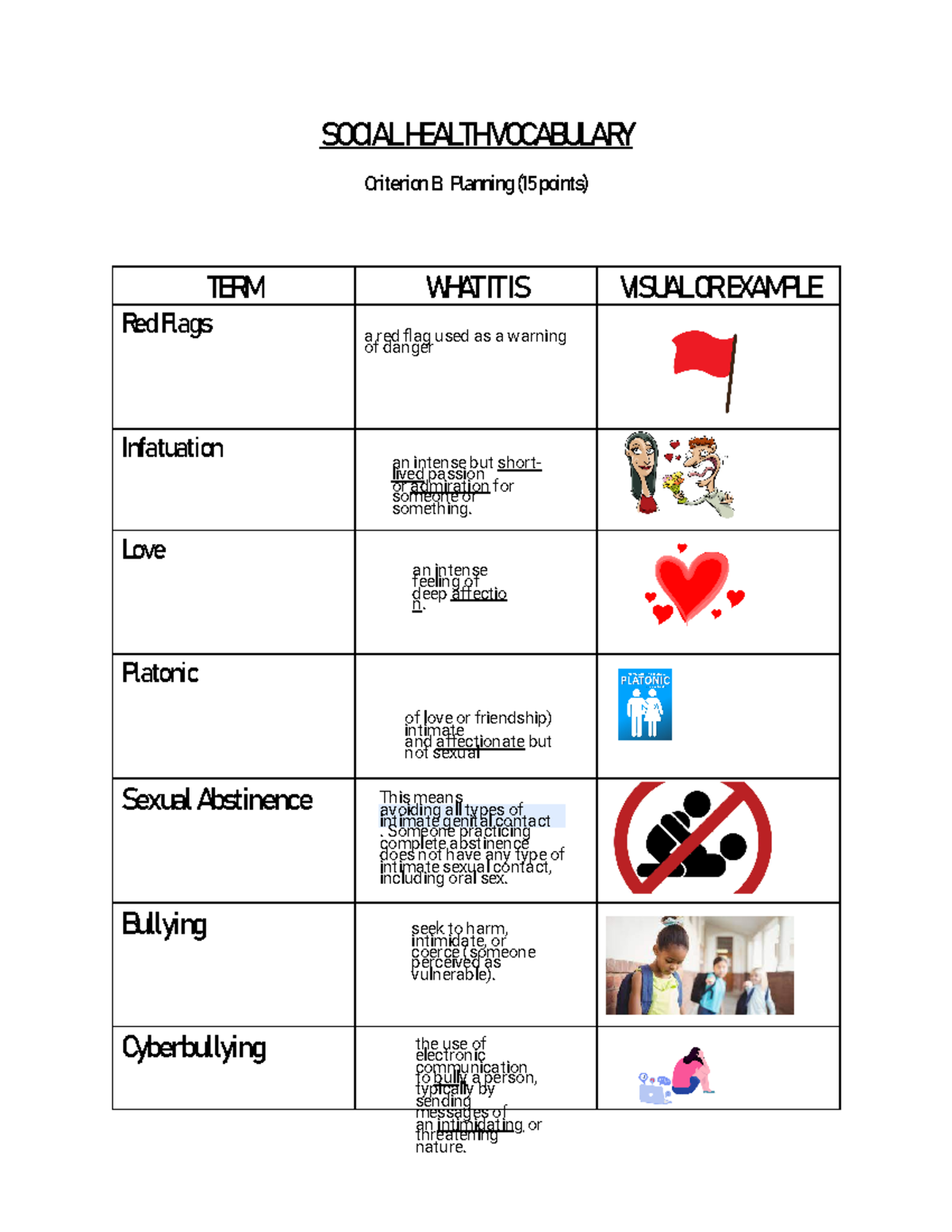 Kami Export - Branden James - Social Health Vocabulary - SOCIAL HEALTH ...