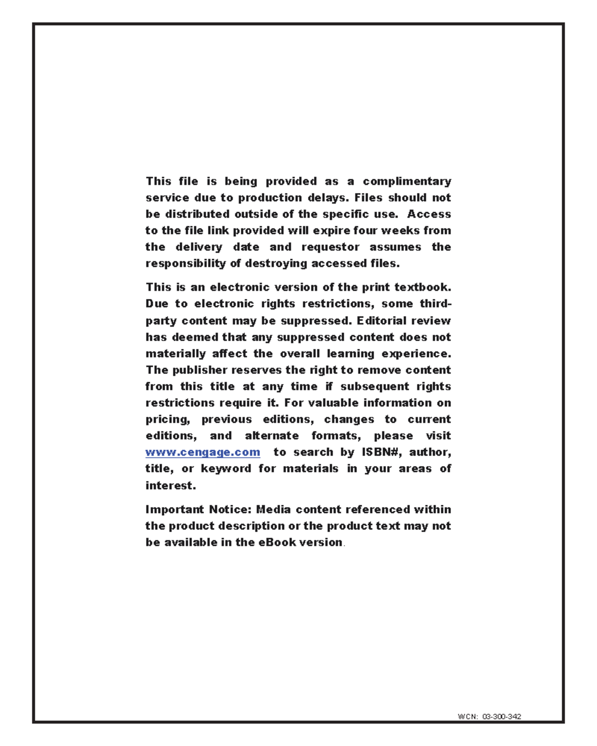 Appendix B Statistical Tables This File Is Being Provided As A Complimentary Service Due To 4482