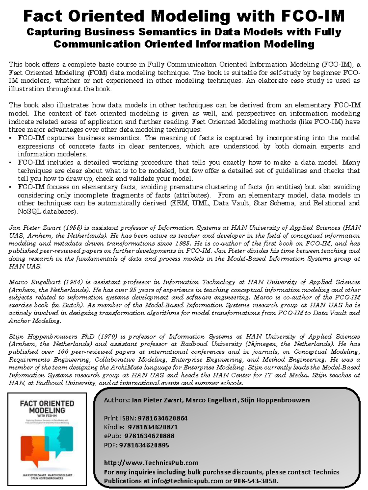 Fact Oriented Modeling With Fco Im Captu Fact Oriented Modeling With Fco Im Capturing Business