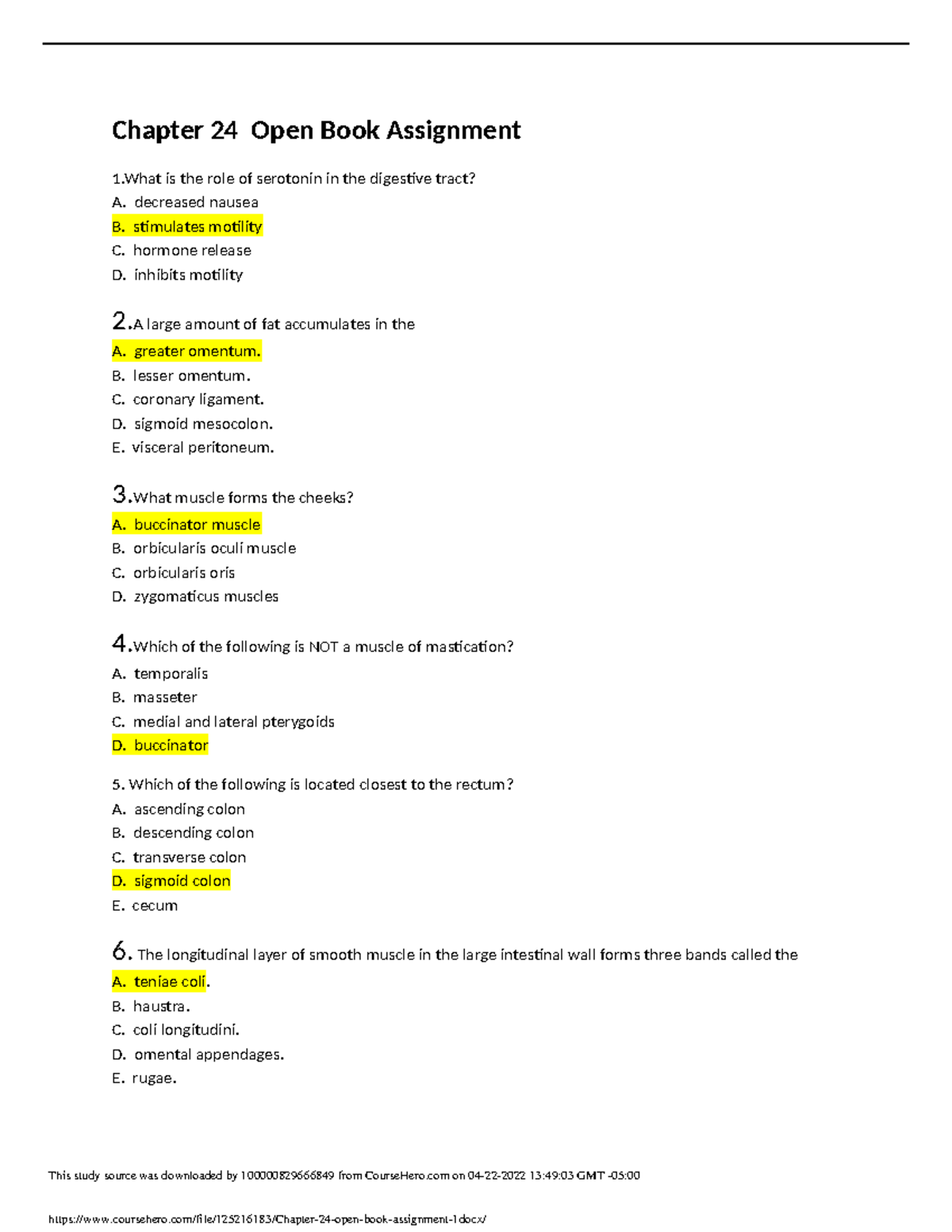 Chapter 24 open book assignment 1 - Chapter 24 Open Book Assignment 1 ...
