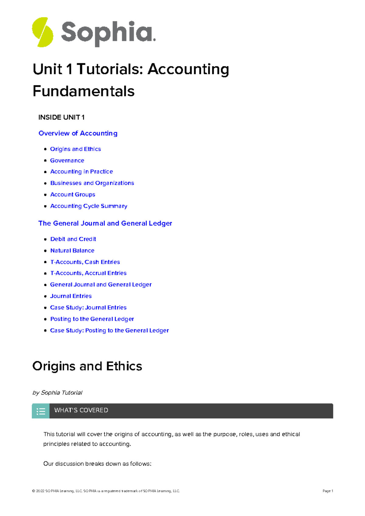 Unit 1 tutorials accounting fundamentals - Unit 1 Tutorials: Accounting ...