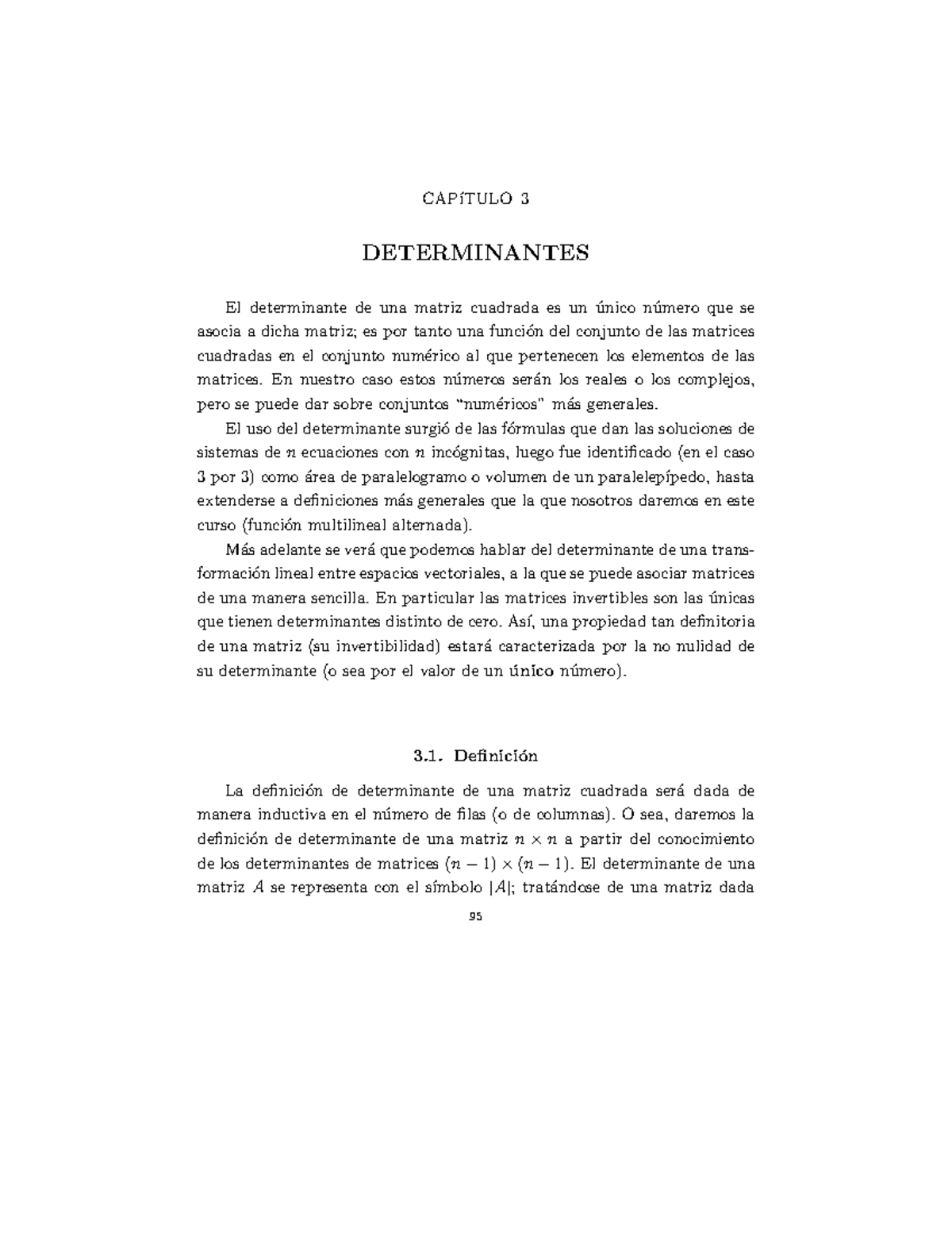 3. Determinantes - que son y como se calculan la determinante en ...