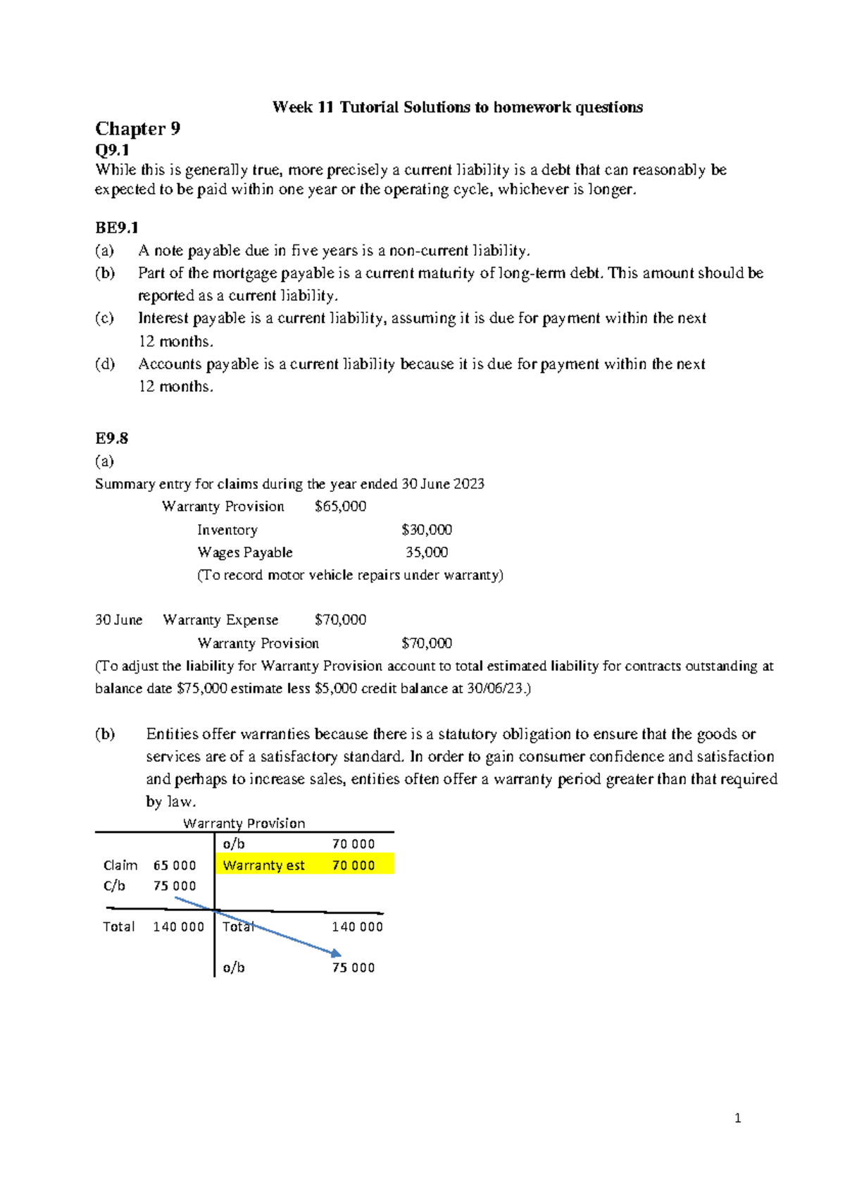 Week 11 Tutorial - GOOD - Week 1 1 Tutorial Solutions to homework ...