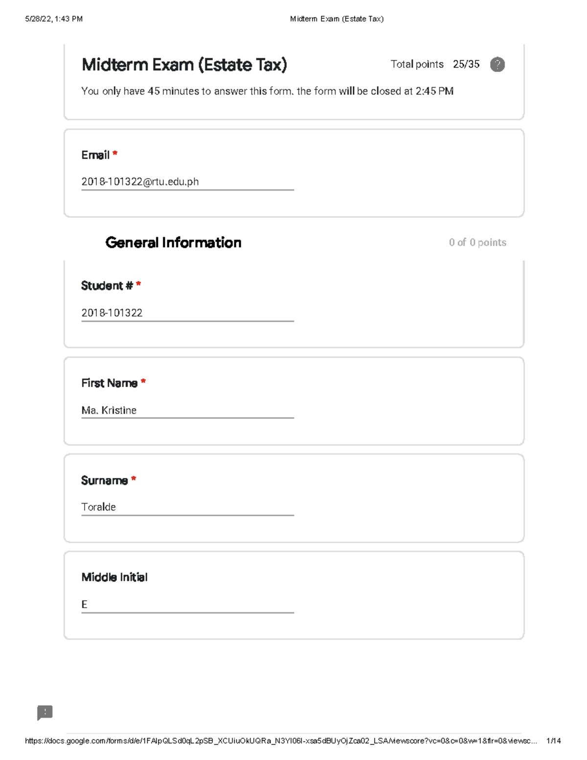 Tax 2 midterm part 1 - Lecture notes - - Studocu