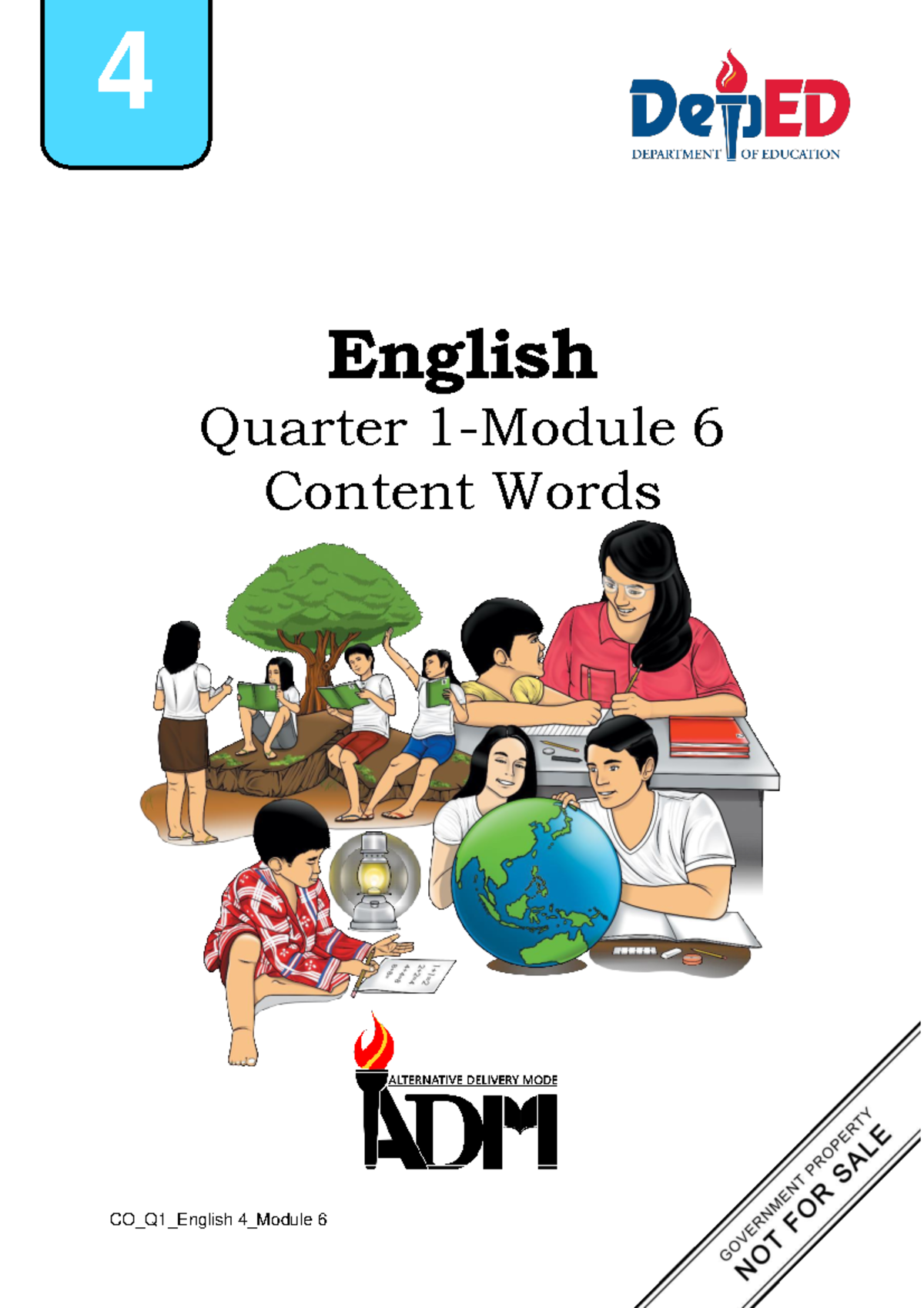 English 4 q1 mod6 Content Words v2 - English Quarter 1-Module 6 Content ...