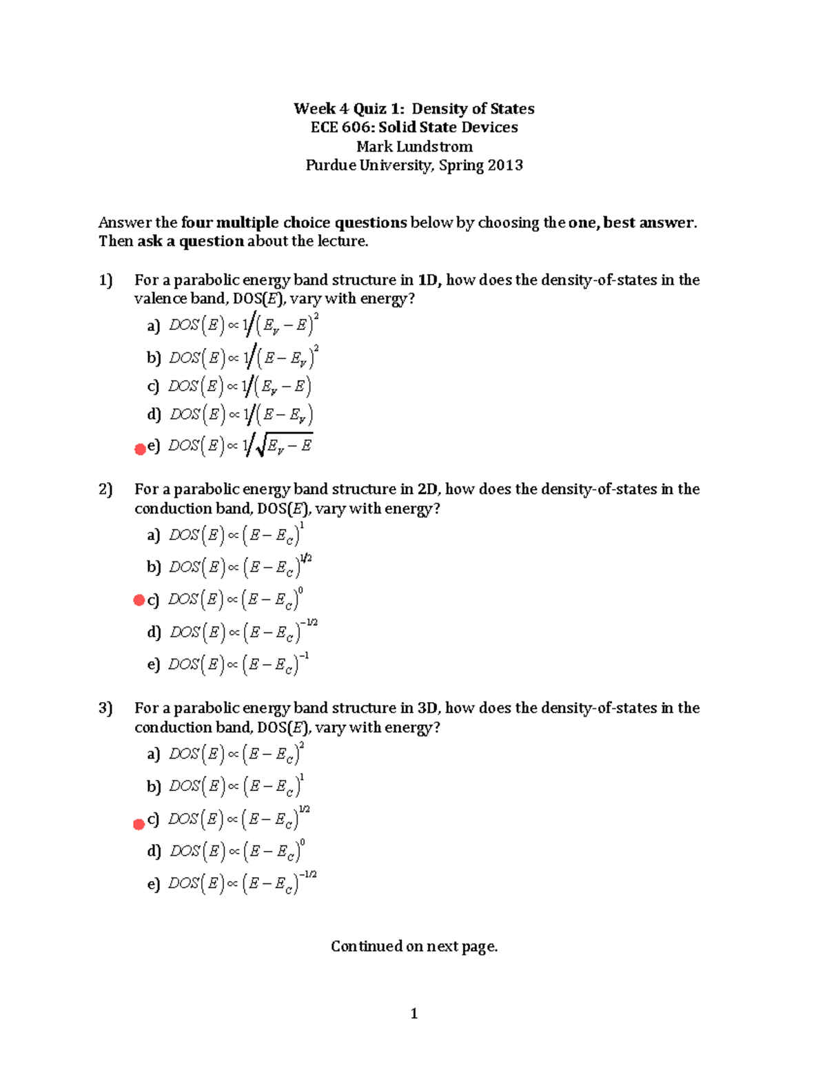 Statistical physics density of state - ! "! - Studocu