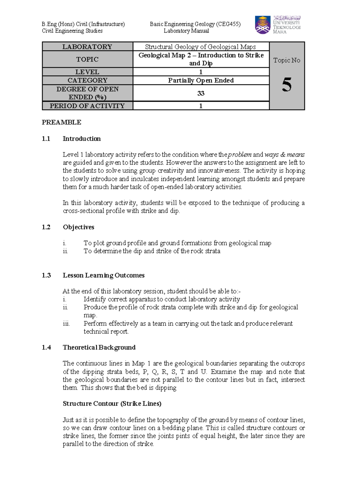 LAB Manual GEO MAP - Civil Engineering Studies Laboratory Manual ...