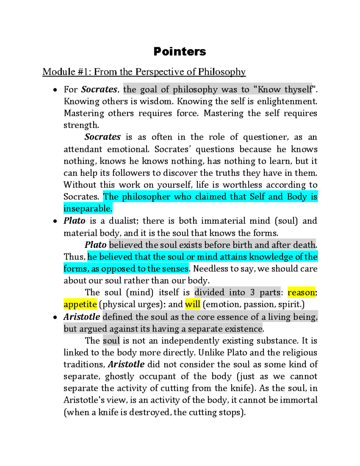 GEN 002 Understanding The Self - Pointers Module #1: From the ...