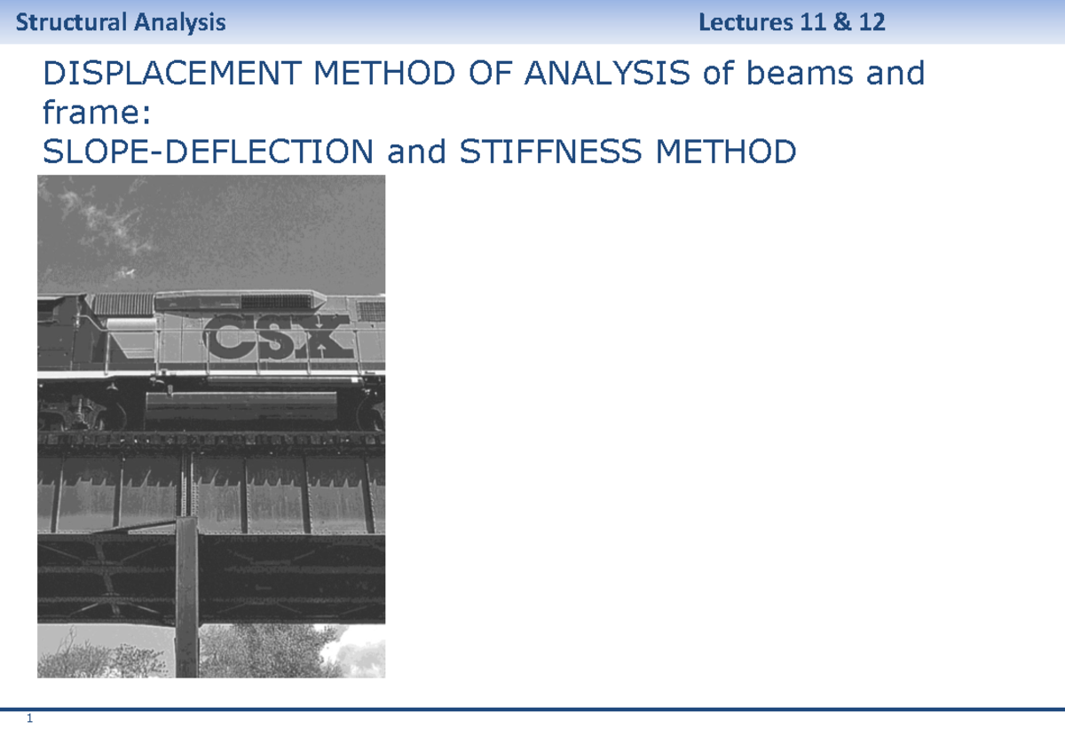 Structural Analysis Slope-Deflection and Stiffness Method Beams-Frames ...