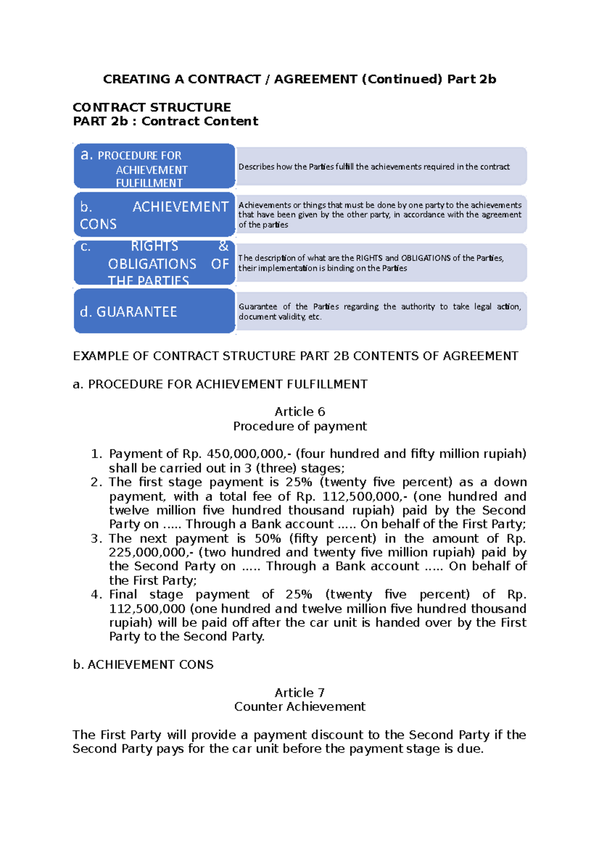 National Drafting Contracts - Class A - Drafting Contract Agreements (Continued) Part 2b Third ...