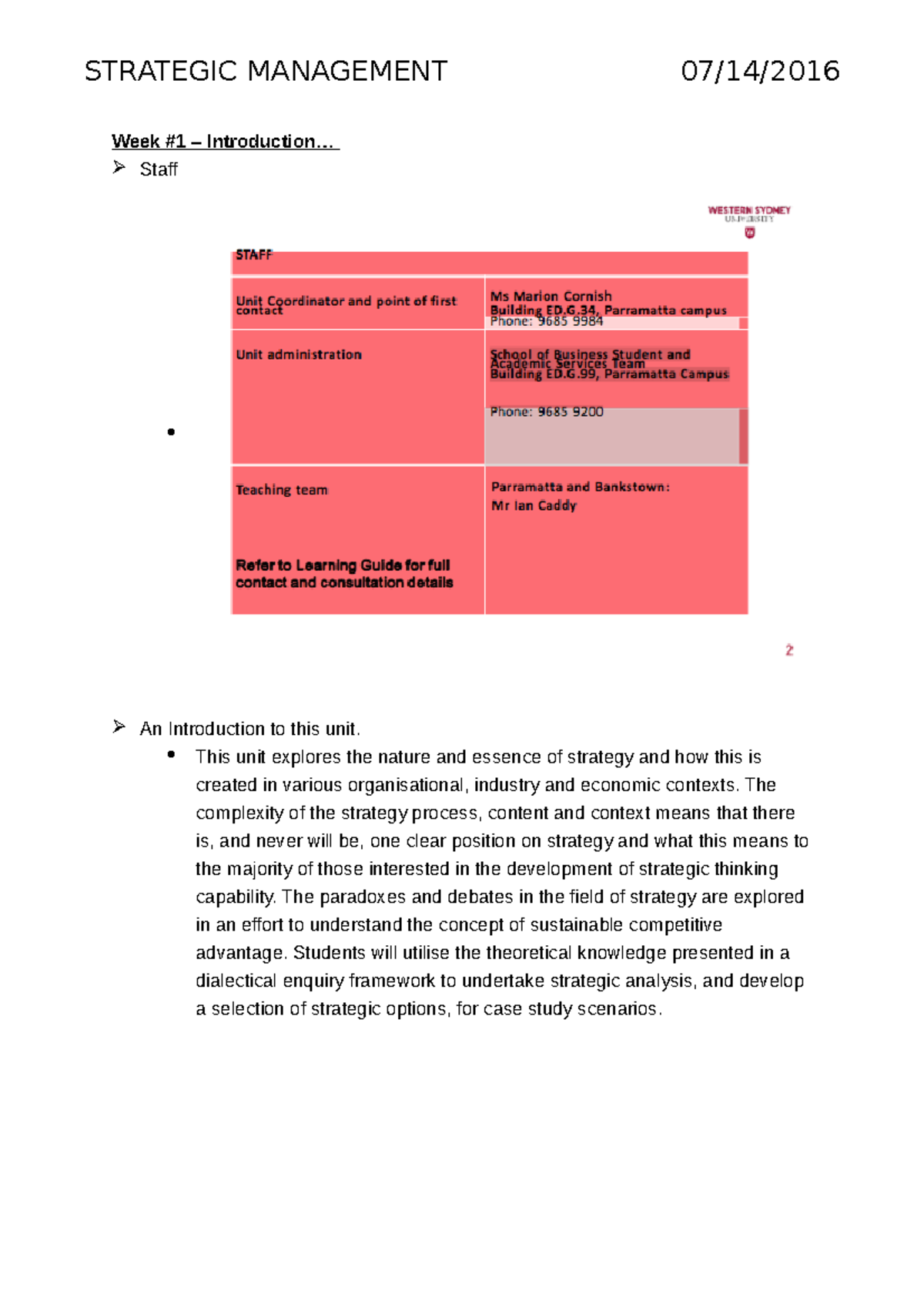 Strategic-management-notes - STRATEGIC MANAGEMENT 07/14/ Week #1 ...