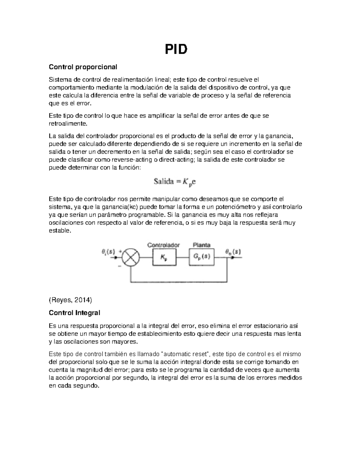 PID - Habla acerca del PID que es un sistema de control con ...