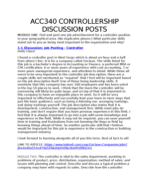 ACC 340 Module Two Homework - ACC340 - SNHU - Studocu