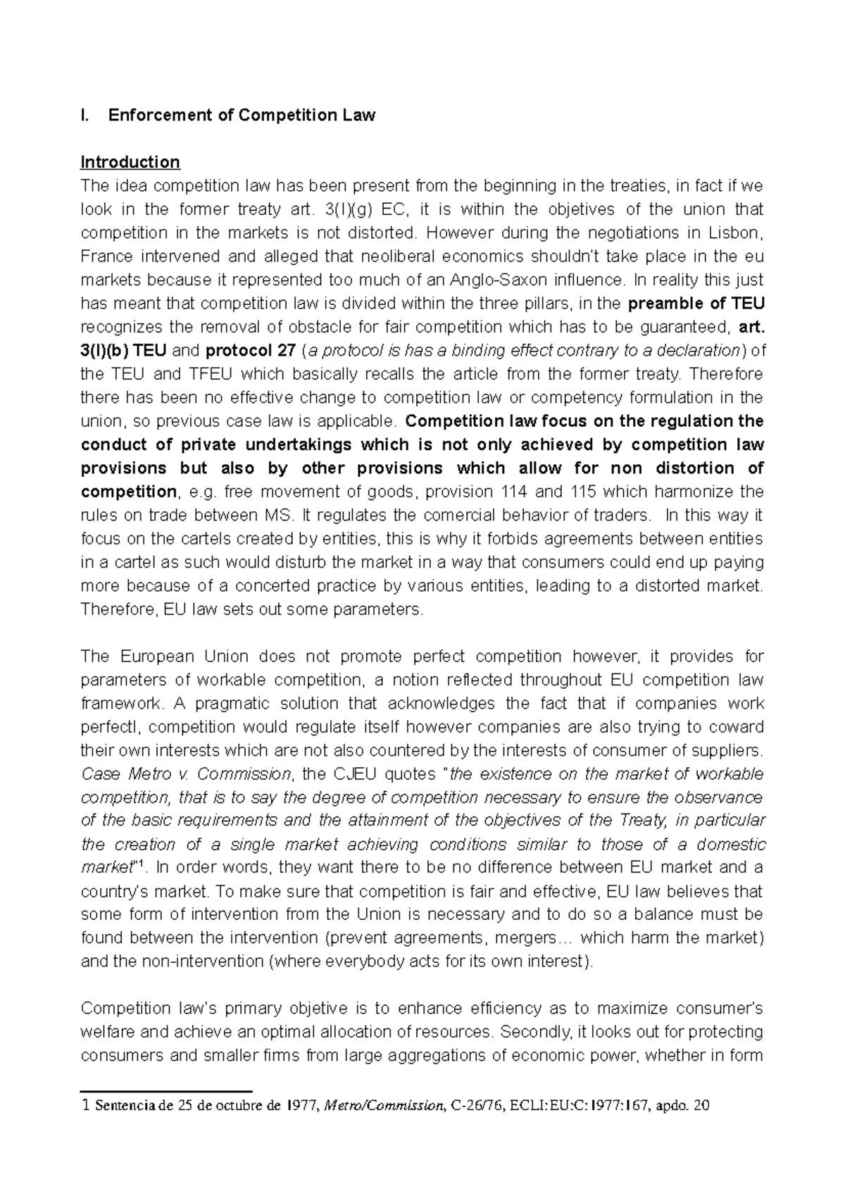 European Competition Law I Enforcement Of Competition Law european-competition-law-i-enforcement-of-competition-law