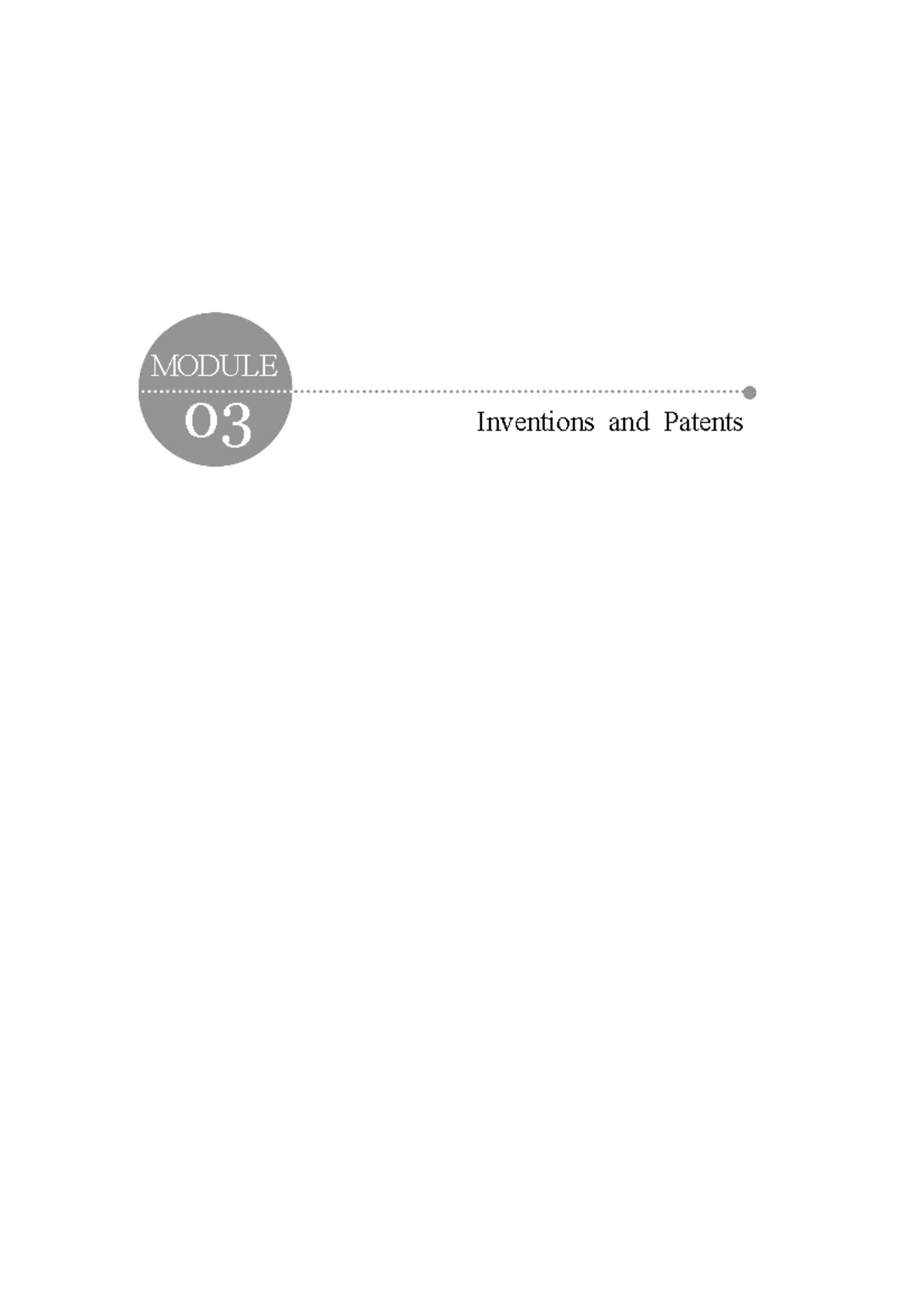 Ip panorama 3 learning points - MODULE 03 Inventions and Patents ...