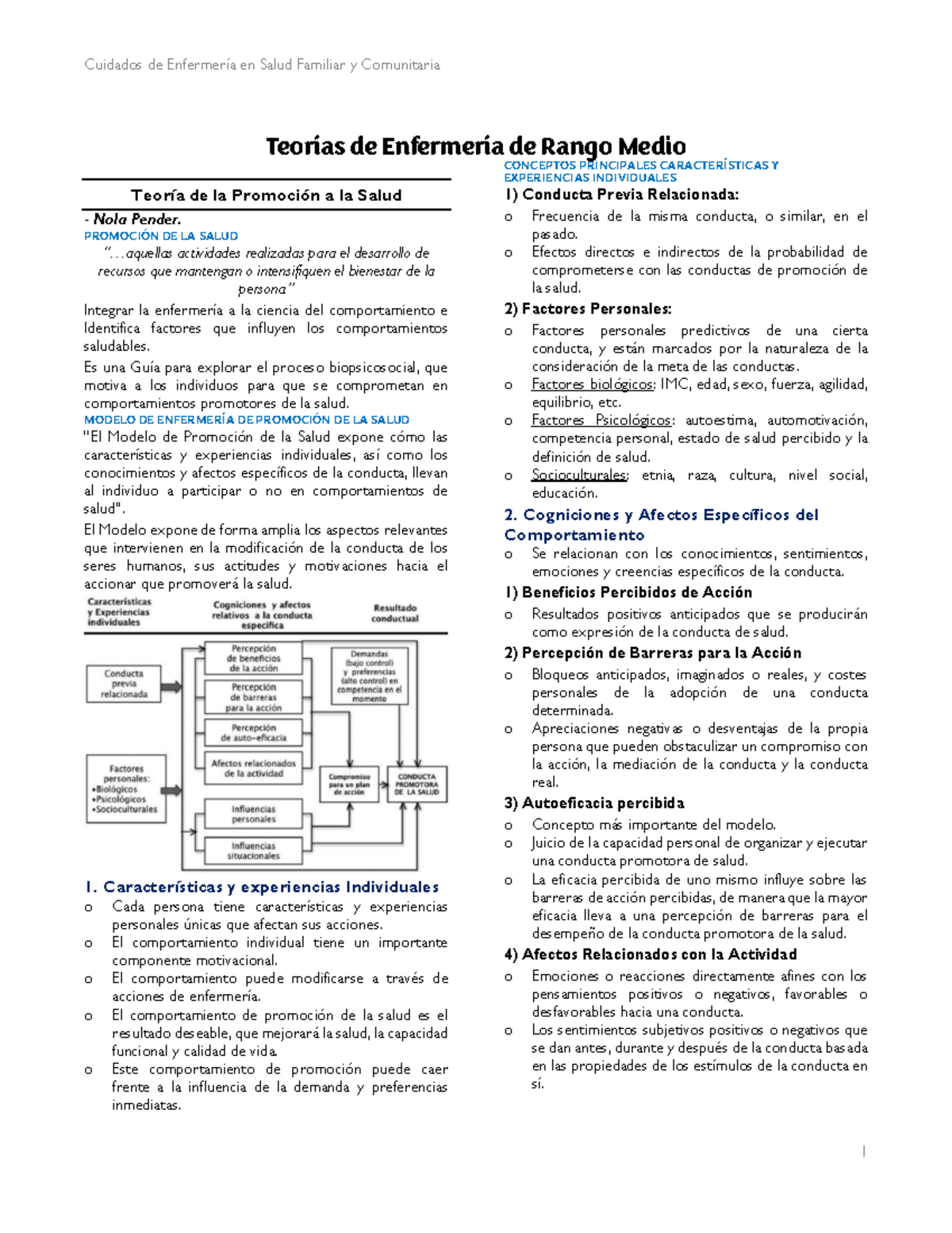 Clase 1 - Comunidad y teorías - Cuidados de Enfermería en Salud Familiar y Comunitaria 1 Teorías ...