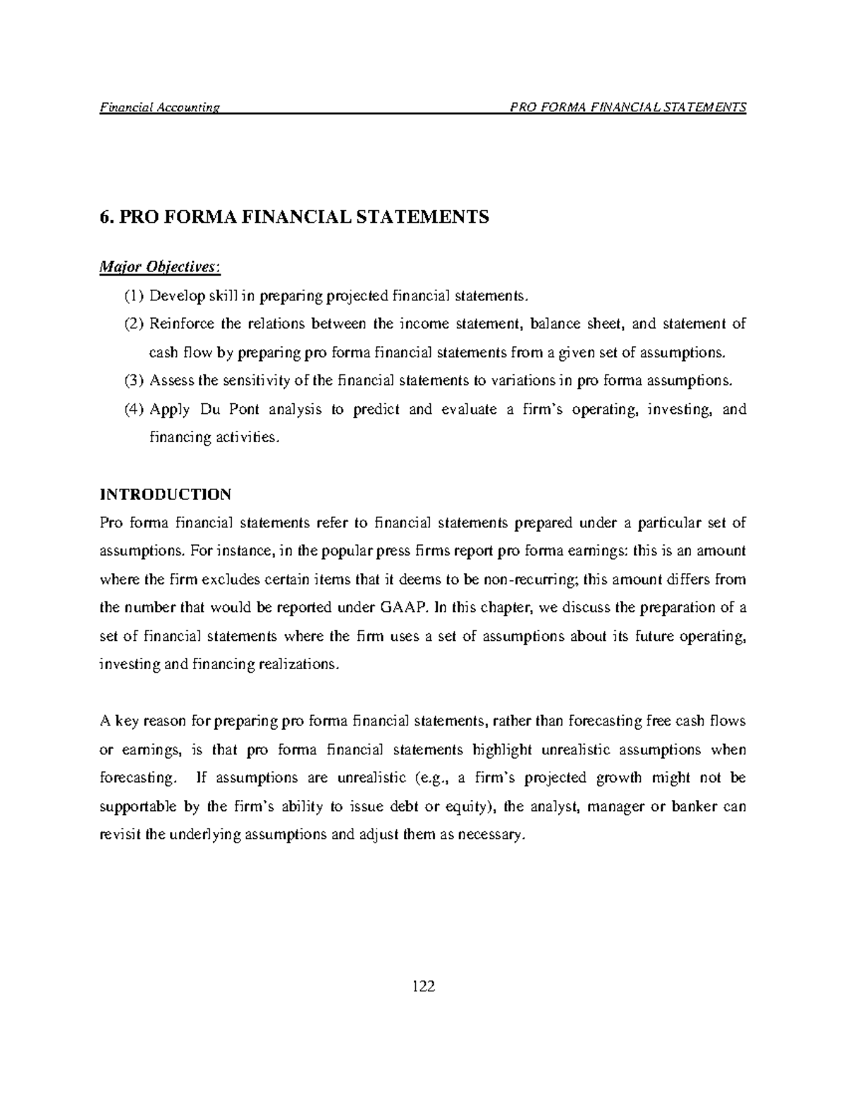 Pro Forma Financial Statements-1 - 6. PRO FORMA FINANCIAL STATEMENTS ...