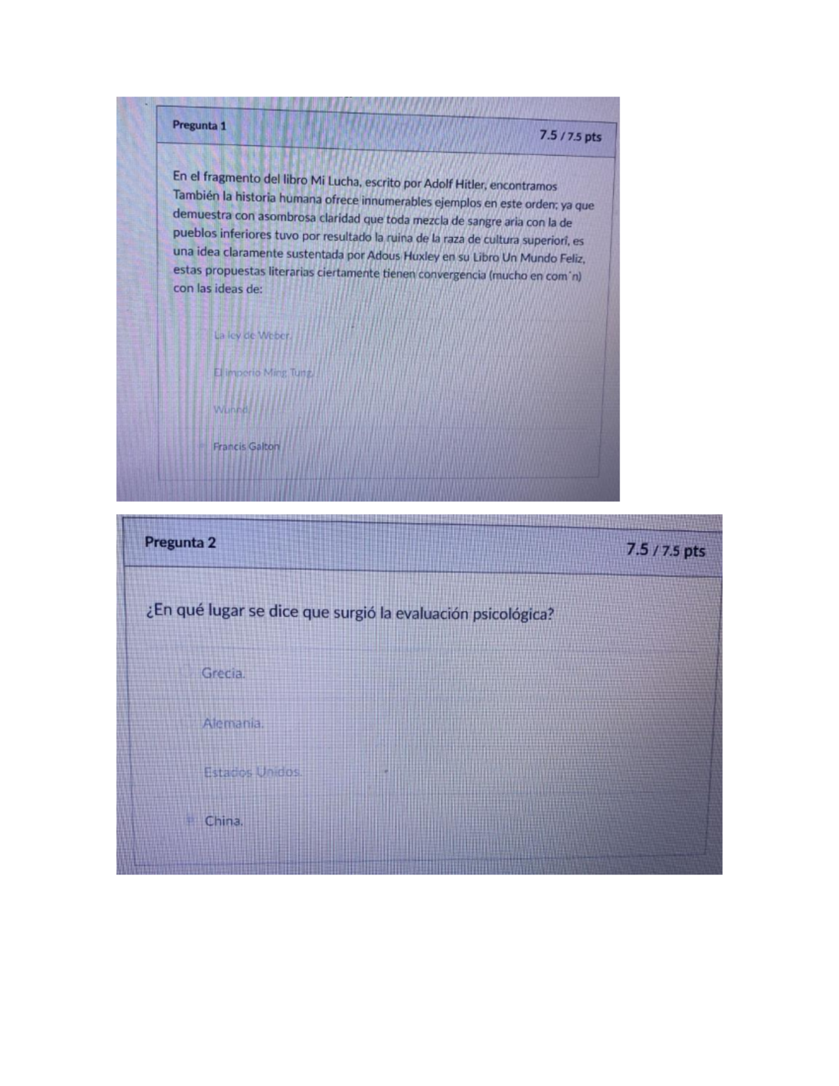 Quiz modulo 3 - quiz 3 escenario - Psicometría - Studocu
