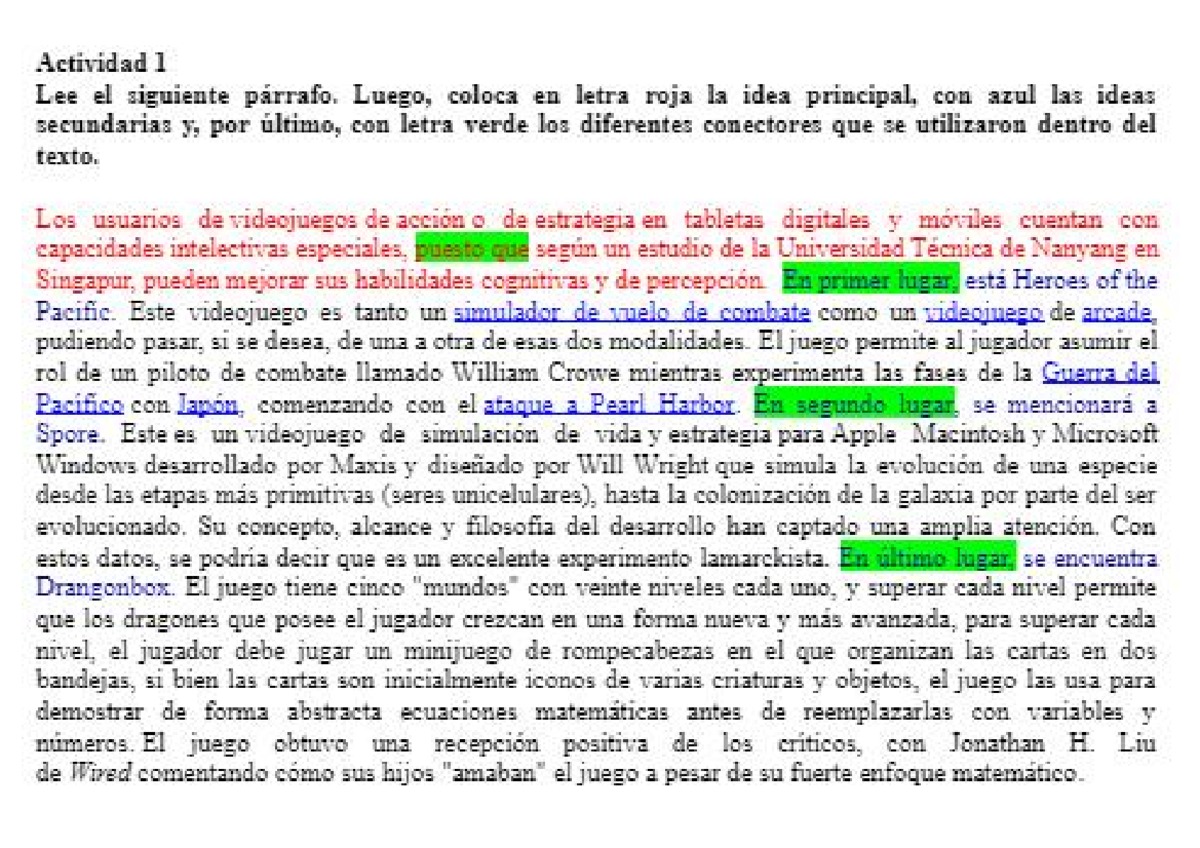 1 - Practica redacción - comprension y redaccion II - Studocu
