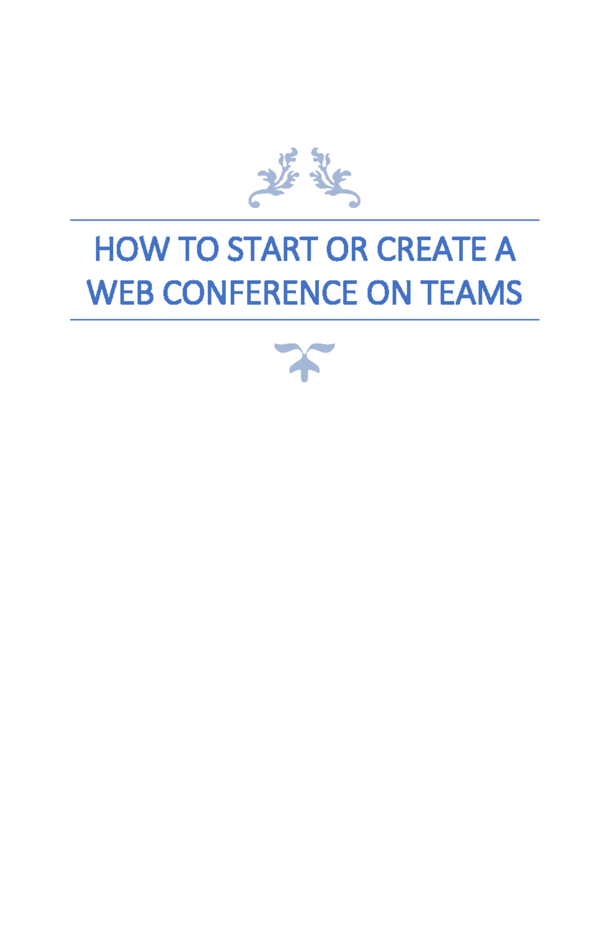 Lesson 4 - How start a web conference with students - HOW TO START OR ...