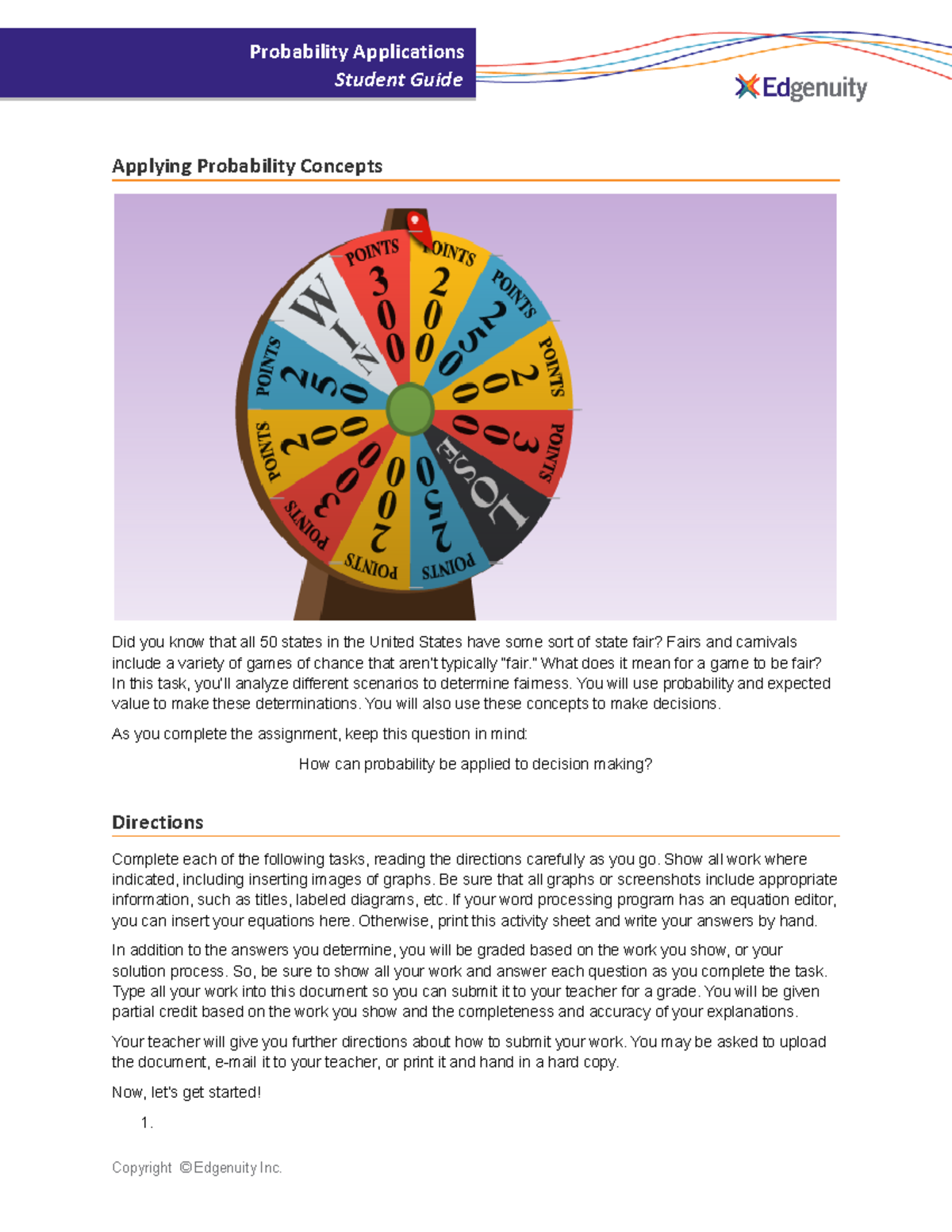 8101 12 08 Student Guide Applying Probability Concepts Did You Know