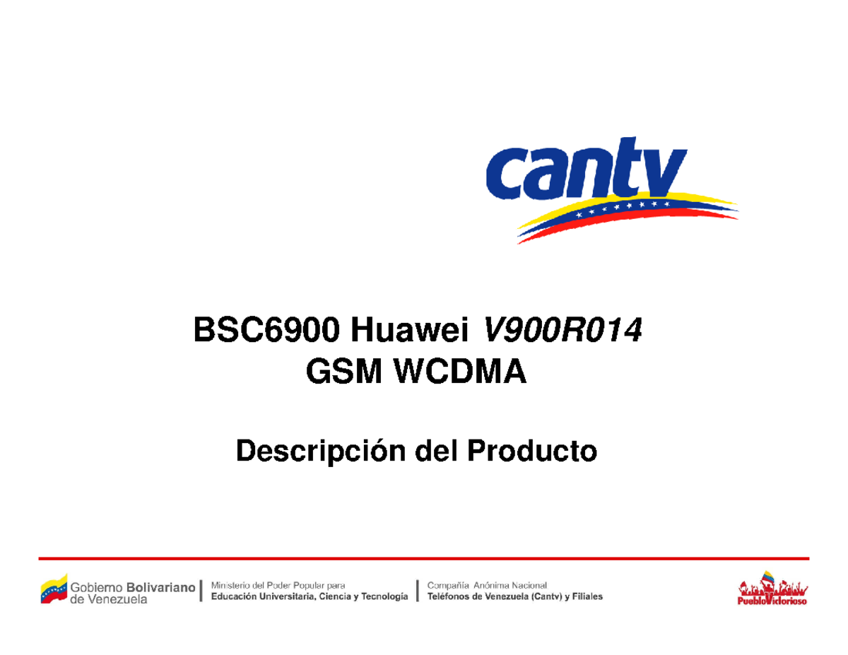 BSC6900 Huawei V900R014 V900R014 BSC6900 - BSC6900 BSC6900 HuaweiHuawei ...