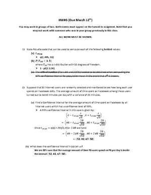 Problem Set 5 Solutions - [1] 0 0 0. sum(dbinom_probs) [1] 0. #iv pnorm(301, mean = 10000, sd ...