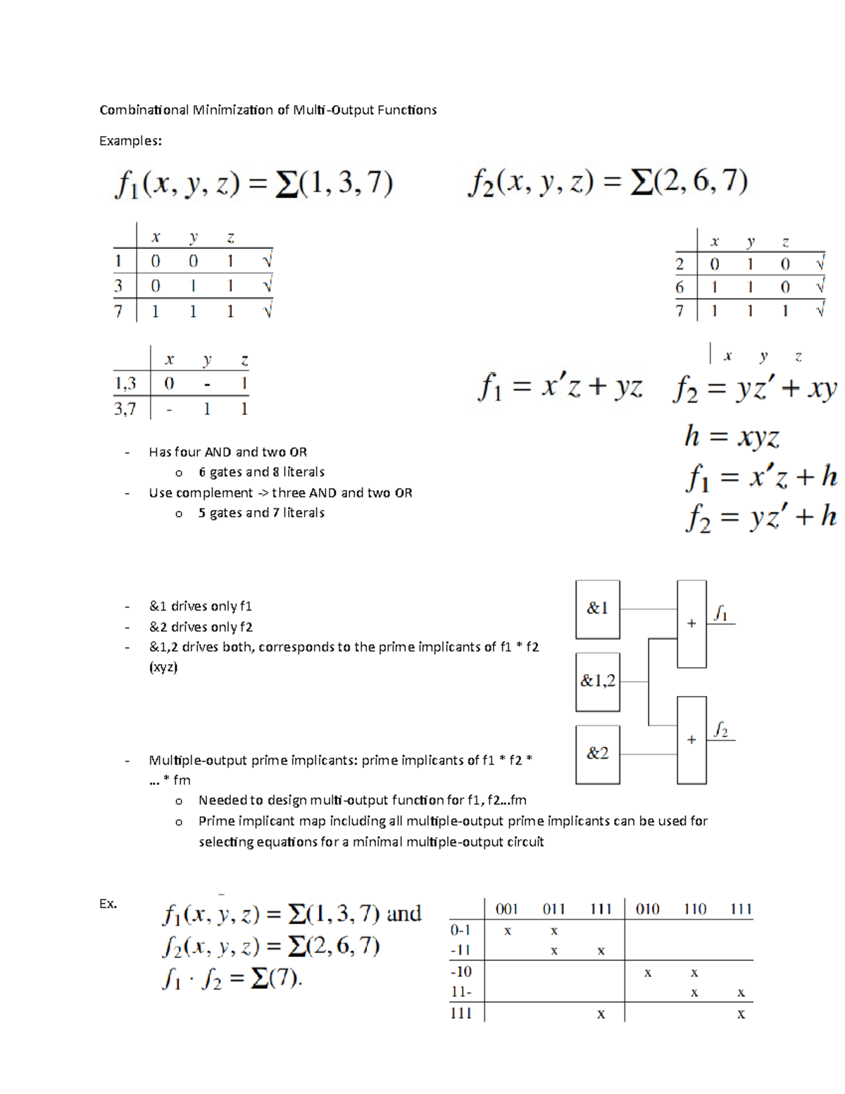 Lec 15 Lecture Notes On More State Minimization For More Complex