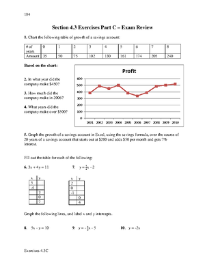 Exercises 4-3A - Exercise for slope, ratio, and proportion. - Section 4 ...