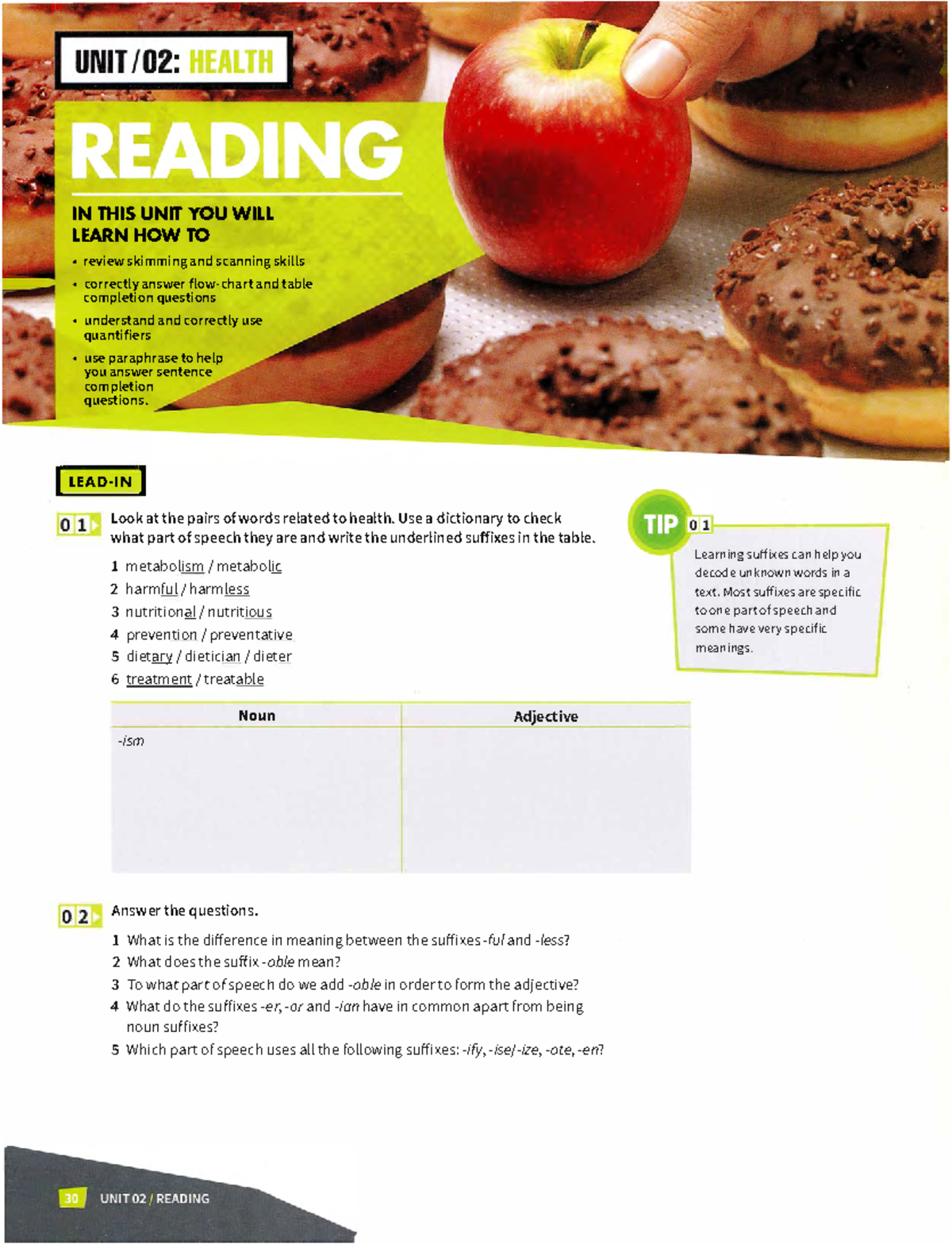 Reading 1 in-class practice - Sentence completion and Flow charts - IN ...