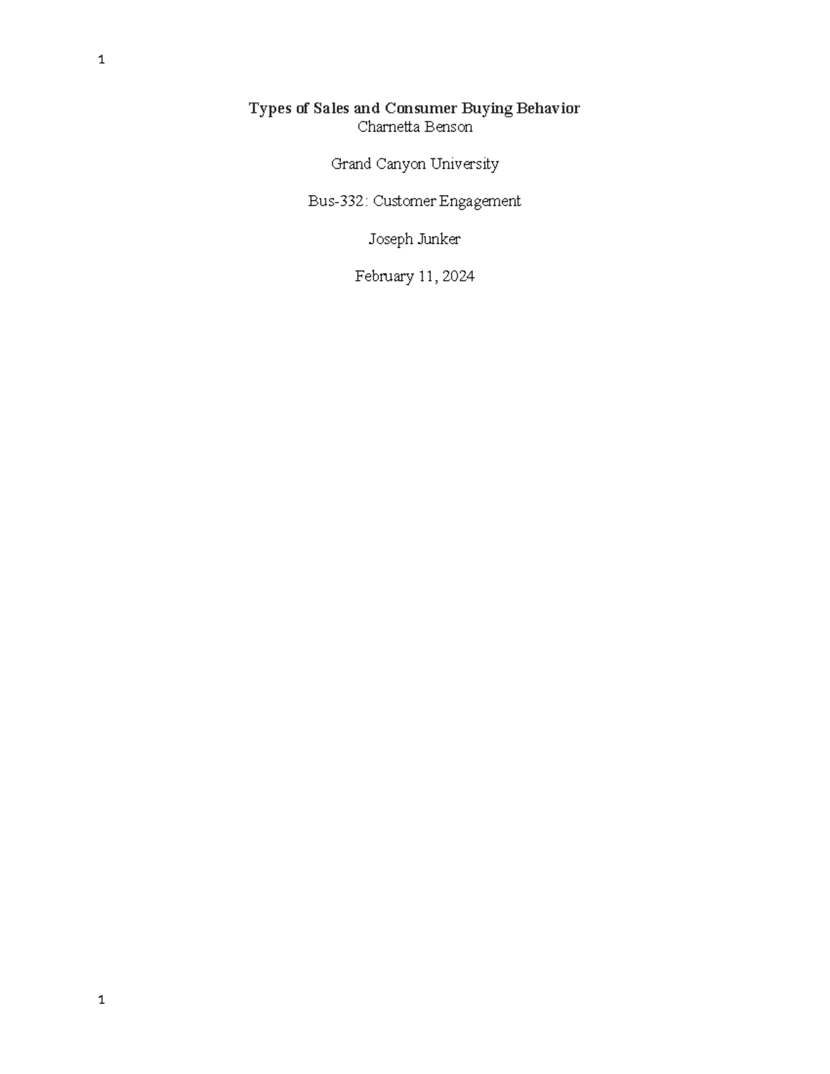 Charnetta benson types of sales - Types of Sales and Consumer Buying ...