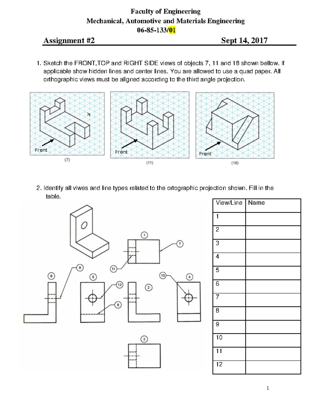 Assignment #2 (Week 1)-F17-Section 1+Solutions - Faculty of Engineering ...