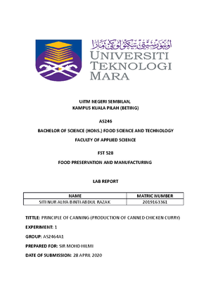 Experiment 7 BIO462 lab report - 7 EXPERIMENT 7 TITLE: QUALITATIVE TEST ...
