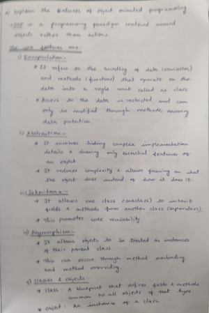 313304- Object Oriented Programming Using C++ - OBJECT ORIENTED PROGRAMMING USING C++ Course ...
