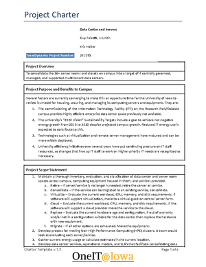 Project Charter Template 17 - [BSU Mobile] [Version Number 1] Project ...
